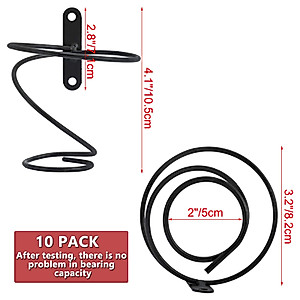 HighFree 10 Pack Wall Mounted Wine Racks, Wine Bottle Display Iron Holder Rack, Hanging Wine Organizer Rack for Beverages/Liquor Bottles Storage (Vertical)