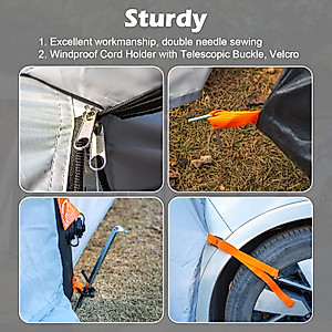 Inflatable SUV Tent Wild Camping Tail Tent Car Fishing Roof Outdoor Ventilated Independent Waterproof Pad