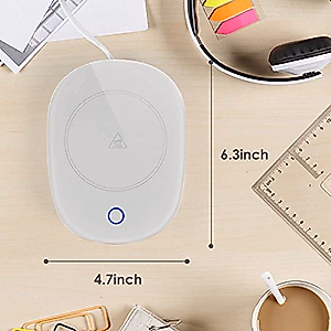 Genenric Coffee Mug Warmer, Candle Warmer Plate with Intelligent Auto On/Off Gravity Sensing Mug Heater Smart Coffee Cup Warmer for Desk, Office, Home, Milk, Tea, Chocolate and Water