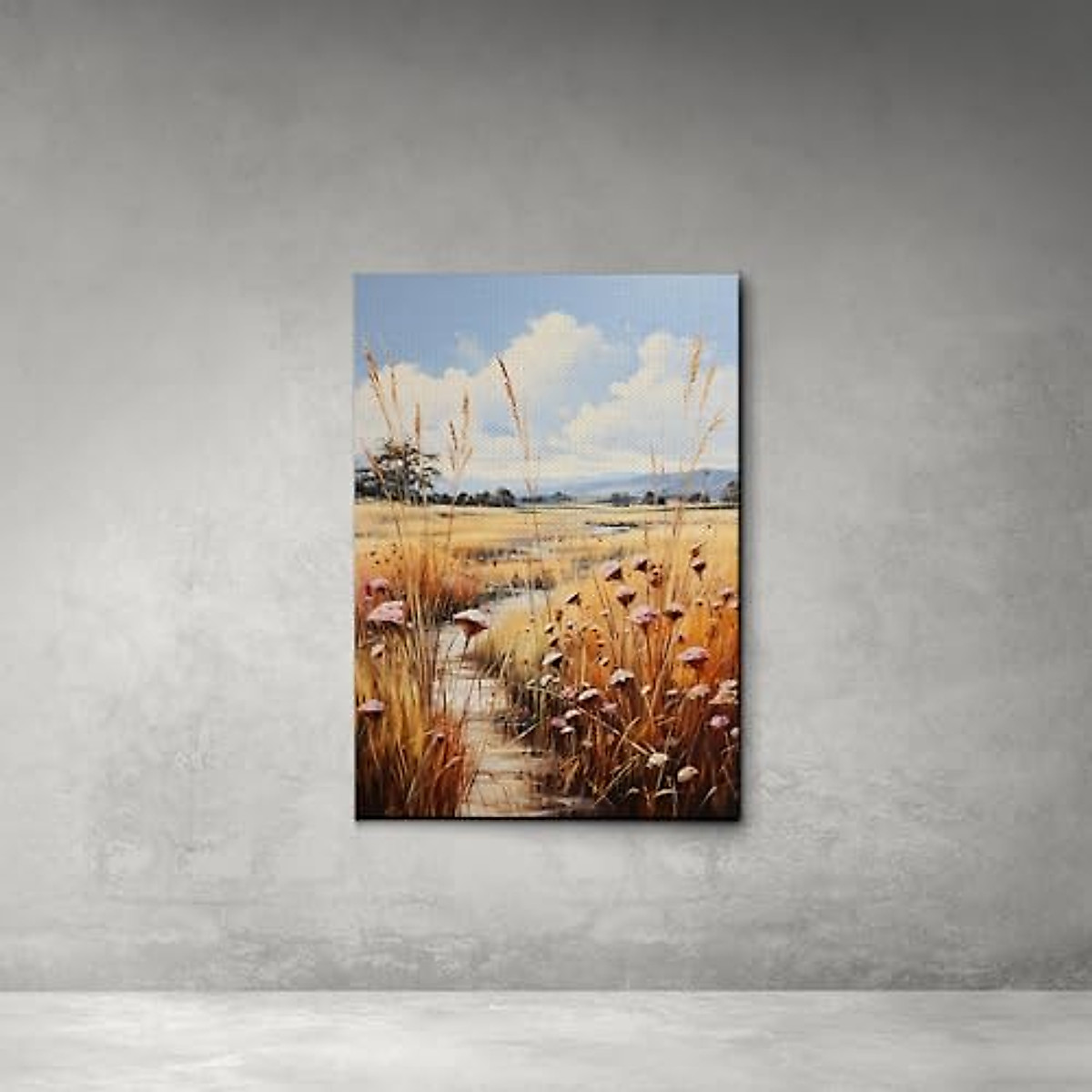 Samsung Frame TV Art Wildflower Field, Flower Meadow, Vintage print, print print, Wall Art, Art Print