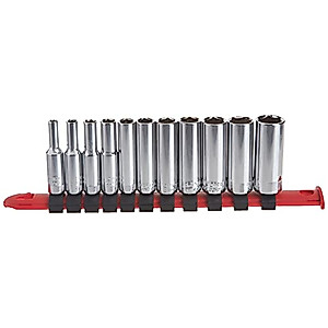 CRAFTSMAN Socket Set, Metric, 1/4" Drive, 6 Pt., 11Piece (CMMT12051)