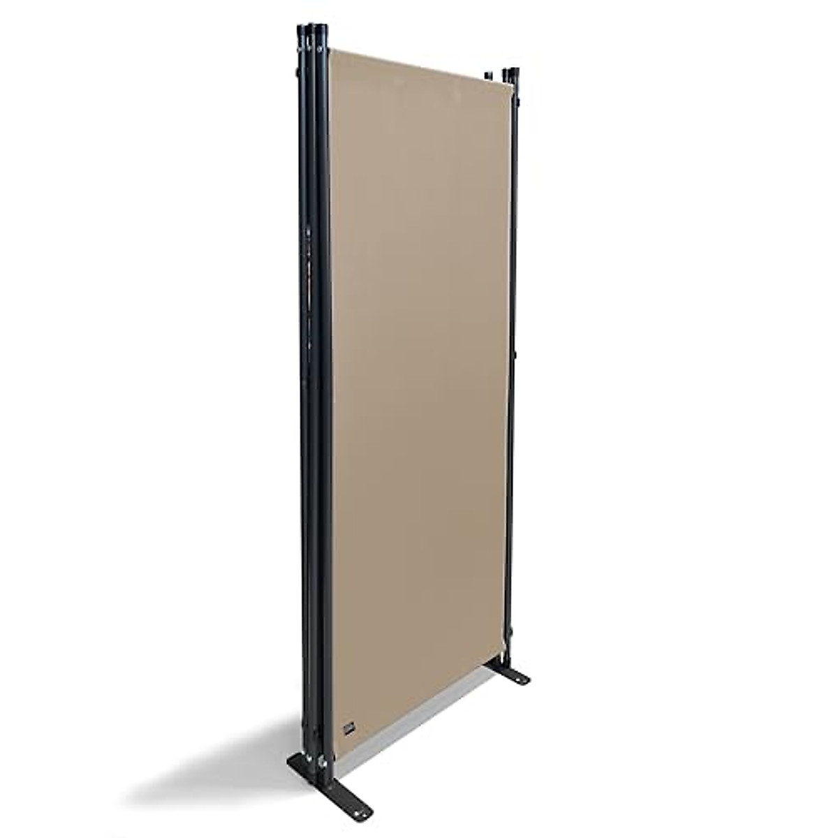 Room Divider 87" W x 65" H Beige | 4-Panel Folding Privacy Screen | Portable Room Partition | Garden Separation Paravent | Water Repellent Indoor & Outdoor Freestanding Wall
