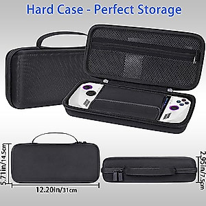 co2CREA Hard Case and Silicone Case Replacement for ASUS ROG Ally 7" 120Hz Gaming Handheld with 2-Pack Screen Protector