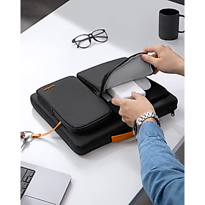 tomtoc 360 Protective Laptop Case for 13-inch New MacBook Air M3/A3113 M2/A2681 M1/A2337 2024-2018, 13 in MacBook Pro M2/A2686 M1/A2338, 13-in Surface Pro 11th AI PC, Water-Resistant Carrying Bag