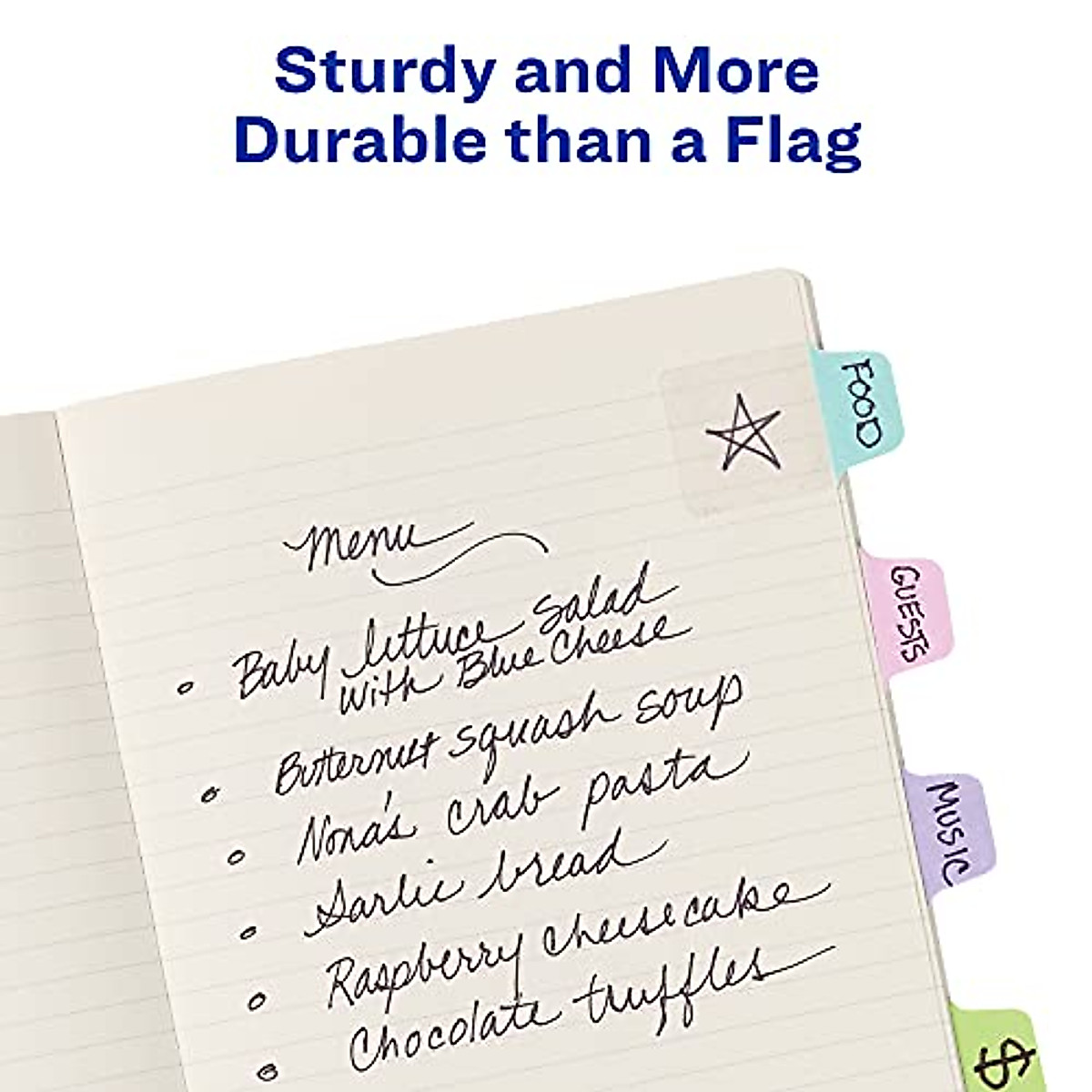 Avery Mini Ultra Tabs, 1" x 1.5", 2-Side Writable, Pastel Purple/Blue/Pink, 40 Repositionable Tabs (74761)