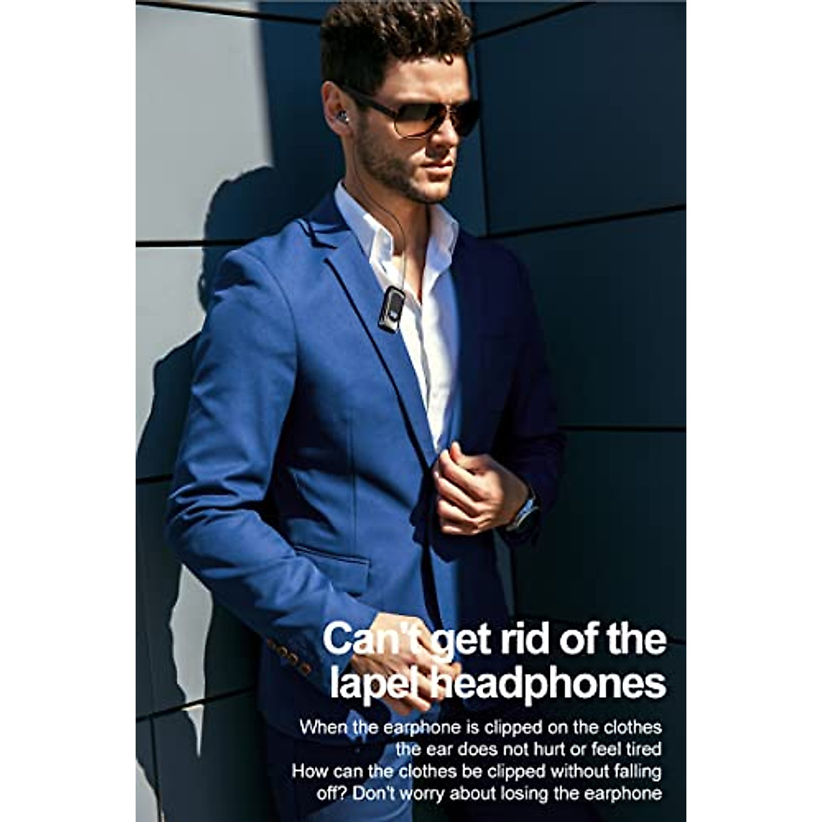 Bluetooth Headset,30Hrs HD Talktime Bluetooth Earpiece,Digital Display Battery lavalier Wireless Earphones,Hands Free Noise Reduction Retractable,Wireless Earbuds(Silver, 90 Days Free Replacement).