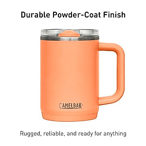 CamelBak Thrive Leak-Proof 16 oz Mug, Insulated Stainless Steel - For travel, coffee, tea, hot beverages - Spill Proof - Cup-holder Compatible, Desert Sunrise