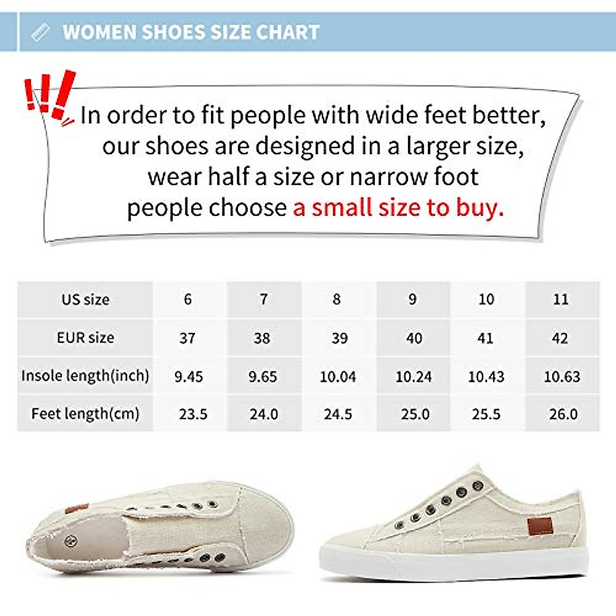 Women's Slip on Shoes Fashion Canvas Sneakers Non Slip Low Top Casual Shoes(Beige.US5)