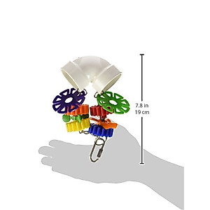 Super Bird Creations SB751 PVC Forager Bird Toy, Medium/Large Bird Size, 3” x 5” x 8”