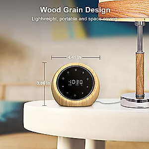 YTE White Noise Machine with Alarm Clock, 20 High Fidelity Soothing Sounds, Full Touch Control, Timer and Memory Function, Sleep Sound Machine for Baby, Adults, Home and Office