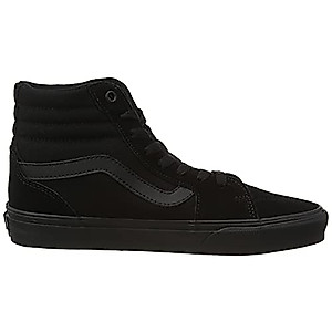 Vans Men's Hi-Top Trainers Sneaker, Suede Canvas Black Black, 10.5