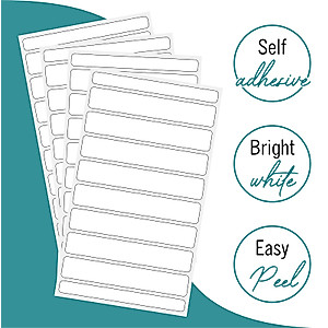File Folder Labels 32 Sheets File Labels White Stickers a Total of 256 File Labels for File Folders