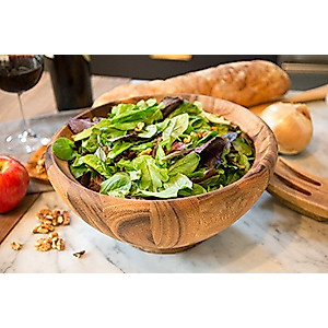 Ironwood Gourmet Salinas Extra Large Fruit and Salad Bowl, Acacia Wood