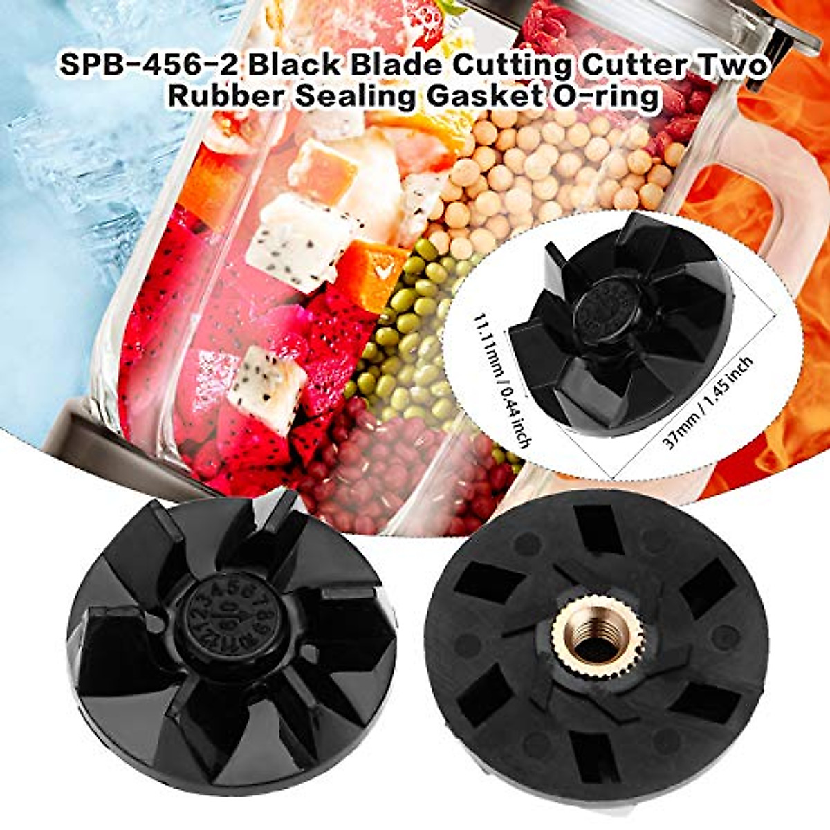 SPB7-20TXN Blender Blade Driver Clutch Coupling, Replacement for Cuisinart Blender BFP703 BFP-703 BFP703B BFP-703B BFP703CH BFP-703CH SPB-7 SPB7 SPB-7Bk (Pack of 2)