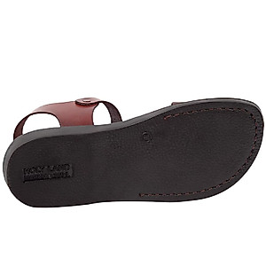 Holy Land Market Men/Women Biblical Jesus Leather Sandals/Slides From Jerusalem (Samaria Style I)