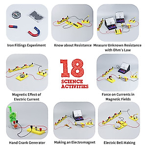 Teenii STEM Electricity & Magnetism Kit - Electromagnetism Experiments for Kids Age 8-16