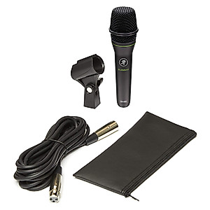 Mackie Producer Bundle with Onyx Producer interface, EM89D dynamic mic, EM91C condenser mic and MC-100 headphones.