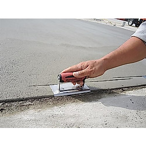 Concrete Edger 6 X 3 Curved Ends 3/8R 1/2L Handle