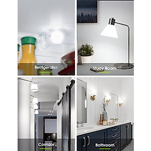 L LOHAS LED Refrigerator Light Bulb, 40W Equivalent 120V A15 Fridge Waterproof Bulbs, 5W E26 Medium Base Daylight White 5000K for Freezer Home Kitchen Lighting, Non-dimmable, 2 Pack