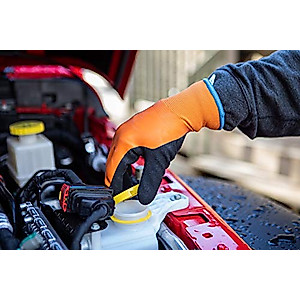 G & F Products 100% Waterproof Winter Gloves for outdoor cold weather Double Coated Windproof HPT Plam and Fingers Acrylic Terry inner keep hands warm at -58F X-Large, 1628XL , Orange