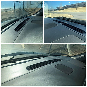 7BLACKSMITHS Dashboard Panel Compatible with 2007-2013 Chevy Silverado Tahoe Yukon Sierra Escalade Black Front Upper Dash Replacement for 23224733 Defrost Vent Trim Panel