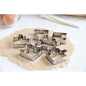 Fox Run Cookie Cutter Set, Puzzle Pieces Cookie Cutter Set