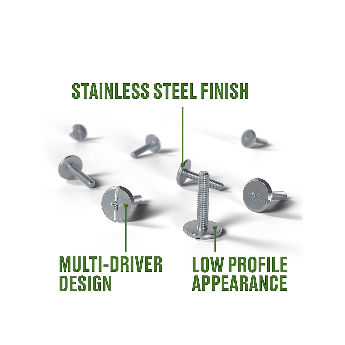 Hillman Group Combo Sidewalk Bolt, Hurricane Hardware, 25 Pieces, Rust-Resistant, Durable, Truss Head, (1/4" x 1") Stainless Steel (707308)