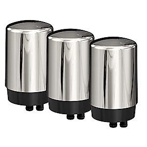 NRP Premium Faucet Water Filter Replacement for BRITA standard system, chrome tap water filter Reduces Lead, BPA Free - 3Pack