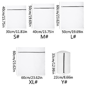 DLOULP Simple Laundry Bag Delicates Clothing Washing Bags with Houseware Laundry Bra Lingerie Wash Bag 5 Sizes