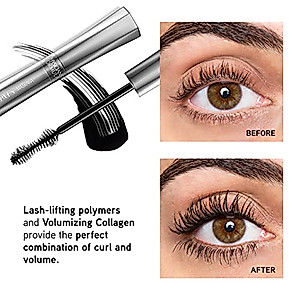 Physicians Formula Killer Curves Curling Mascara, Black, Full-Volume Lash-Lifting, Dermatologist Approved, Clinically Tested, Ophthalmologist Approved, Cruelty Free, Vegan