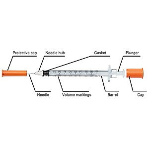 U-100 31G 1ml/cc 5/16" (8mm) Box of 100