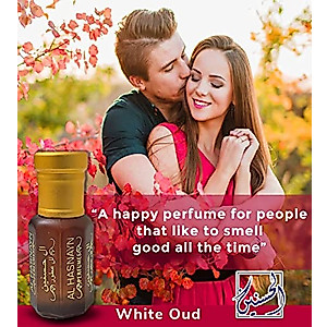 AL HASNAYN ENTERPRISES WHITE OUD Mens Cologne Perfume Essential oil Roll-On Attar (Limited Edition) 6ml Alcohol Free Natural Oud Perfumes Fragrance | Long Lasting Attar | Gifts for mens | (white oud)