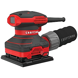 CRAFTSMAN Electric Sander, 1/4 inch Sheet, 13,500 OPM, 2 Amp, Corded (CMEW230)
