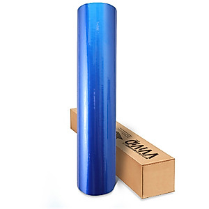 VViViD XPO Gloss Liquid Metal Dark Blue Vinyl Car Wrap Adhesive Film (1ft x 5ft)