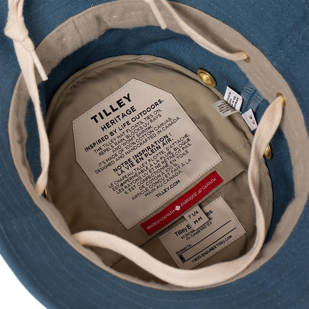 Tilley The Iconic T1 Bucket Hat, Denim Blue, 7 1/8