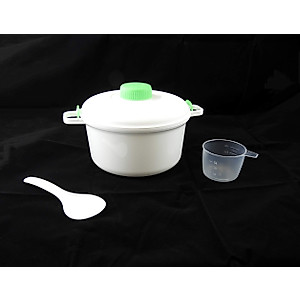 Eco Friendly Microwave Pressure Cooker Steamer Healthy Cooking Quick Fast Vegetables Meats Poultry Fish Rice Cooker No Oil Needed! BPA FREE