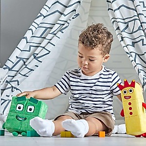 Learning Resources Numberblocks Three and Four Playful Pals, Cuddly Numberblocks Three and Four Plush Toys, Numberblocks Plush Girls and Boys, Soft Toys for Toddlers 1-3, Ages 18 Months+