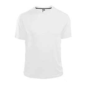 GAP Men's Crew Neck Cotton T Shirt Everyday Quotidien Solid Color (White, Large)