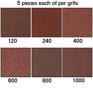 Bskifnn 30 Pack Sanding Belts 120 240 400 600 800 1000 Grits 5PCS per size High Performance Silicon Carbide Sanding Belts (1 x 30 Inch)