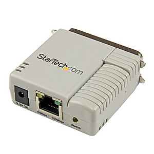 StarTech.com 1 Port 10/100 Mbps Ethernet Parallel Network Print Server - Print server - parallel