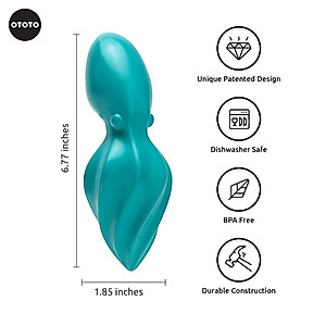 OCTO Lemon Juicer Hand by OTOTO - Easy to Hold Lemon Squeezer Manual for Lemon, Lime, Oranges - BPA Free, Dishwasher Safe Citrus Juicer Hand Press Manual - Fun Kitchen Gadgets & Tools