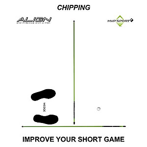 MVP Sport Golf Alignment Rods (MorodZ) Training Aid 2-Pack (Red)