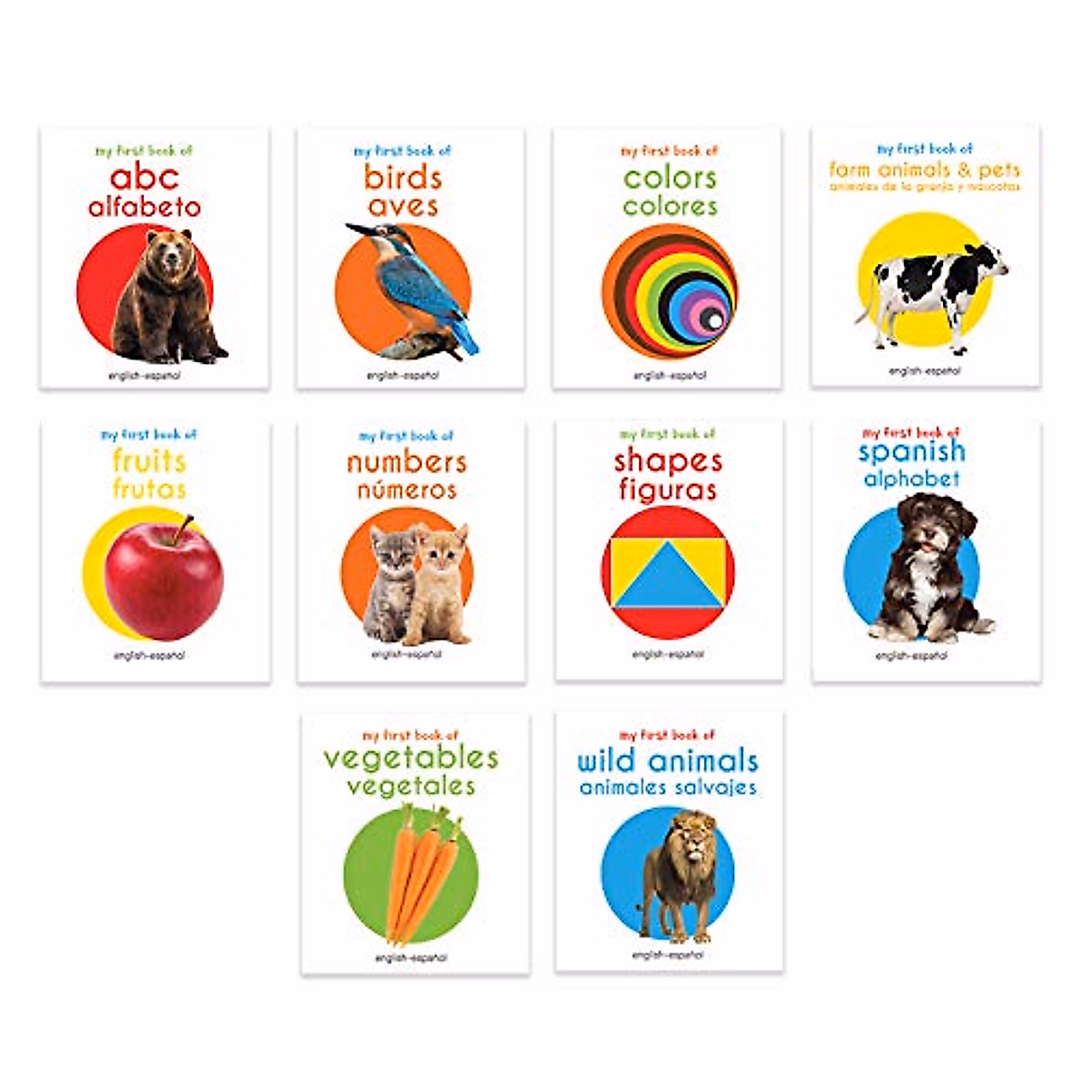 My First English - Español Learning Library (Mi Primera English - Español Learning Library): Boxset of 10 English - Spanish Board Books (Spanish Edition)