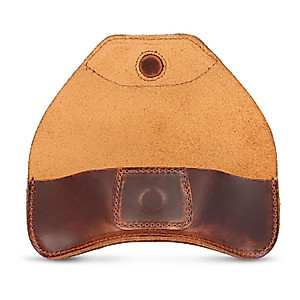 Londo Genuine Leather Eyeglasses & Sunglasses Case with Magnetic Snap Closure