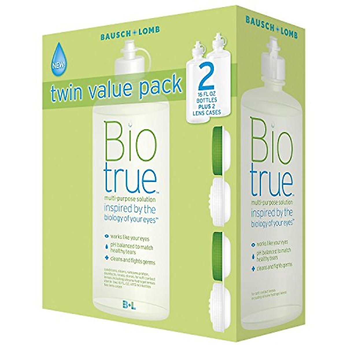 Biotrue Multi-Purpose Solution, 16 oz Twin Pack by Biotrue