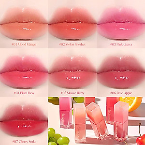 dasique Juicy Dewy Tint (03 Pink Guava) 0.12 oz | Light Application with moisture | Long-wearing Glossy Lip Stain, Non-sticky | Vegan, Cruelty-free | K-beauty