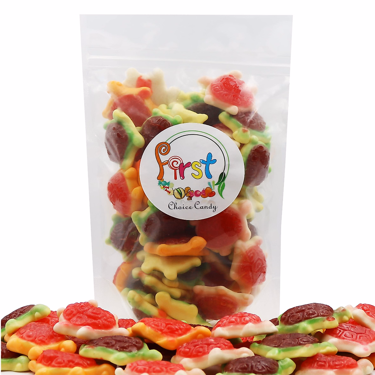 FirstChoiceCandy Jelly Filled Gummy Turtles 2 LB