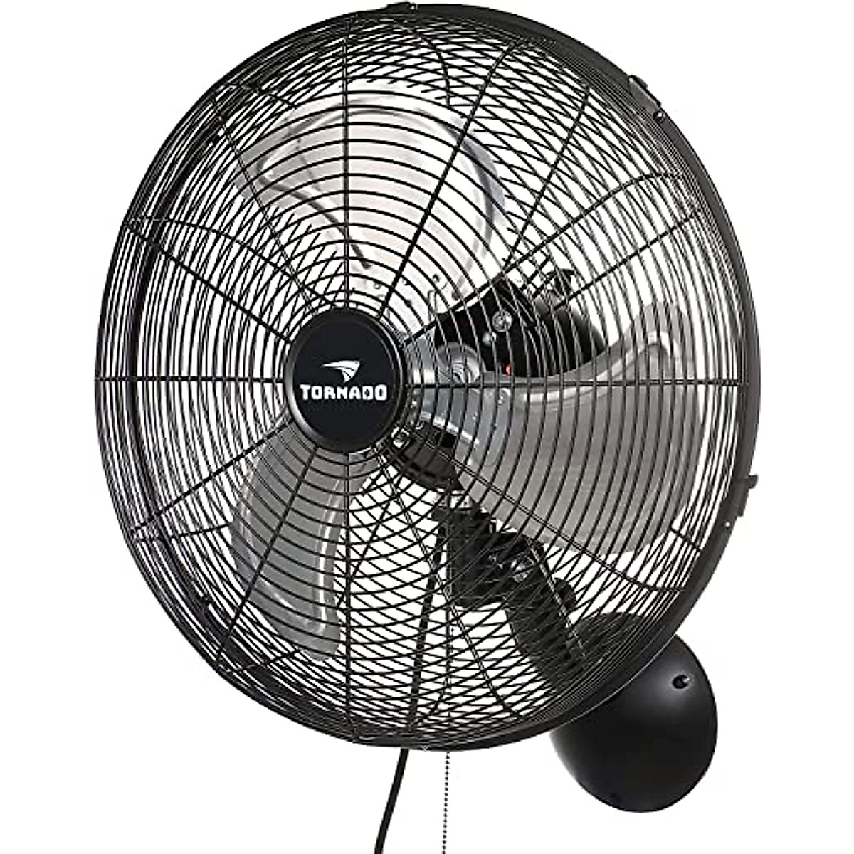 Tornado - 16 Inch Pro Series Oscillating Wall Mount Fan - High Velocity Heavy Duty Metal Wall Mount Fan for Industrial, Commercial, Residential, and Greenhouse Use - UL Safety Listed