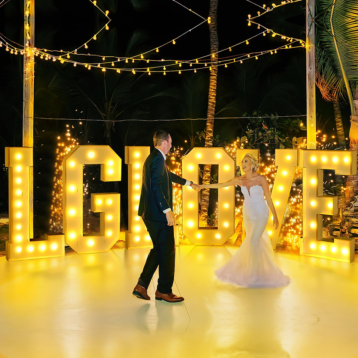 Marquee Light Up Letters, YBQZ 4FT Large Light Up Letters, Large Marquee Letters for Baby Shower Birthday Party Decor, Mosaic Balloon Frame for Wedding Engagement Party Decoration, Foam Letter E