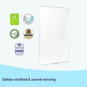 Graco 6-Inch Dual-Comfort 2-Sided Premium Foam Crib & Toddler Mattress – GREENGUARD Gold and CertiPUR-US Certified, 100% Machine Washable, Breathable, Water-Resistant Cover, Dual-Sided